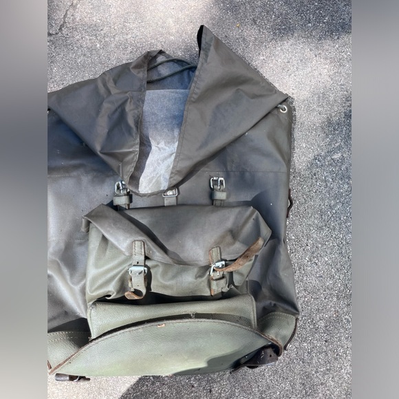 Bags | Vintage Swiss Rubberized Rucksack | Poshmark